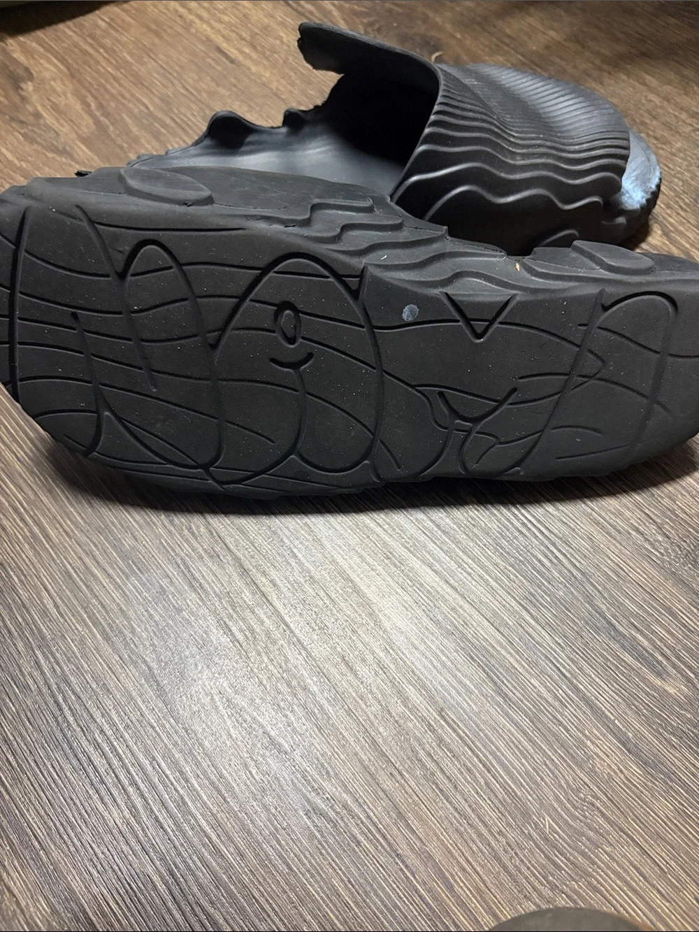 NAMI | Shoes | Chris Brown Nami Ribbed Slide Sandals In Black | Poshmark